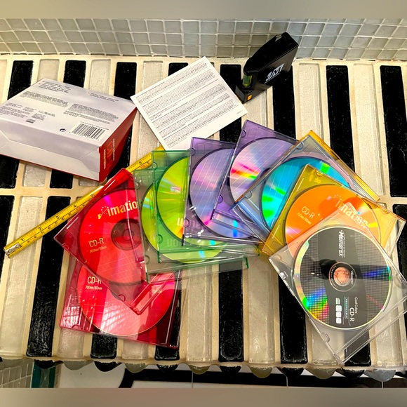Imation Memorex | Media | Imation Memorex Rainbow Neon Cd Rs | Poshmark